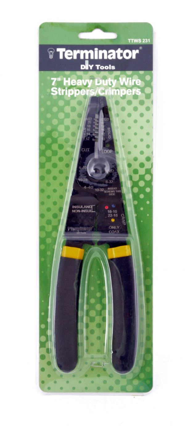 Terminator Strippers/Crimpers Heavy Duty Wire 7" (Taiwan) | Buy Online ...