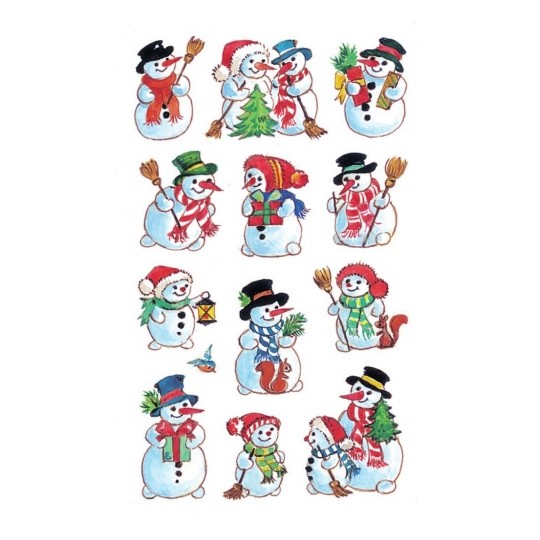 Avery Multiple Snowman Festive Designs, 36 Sticker / 3 Page | Buy ...