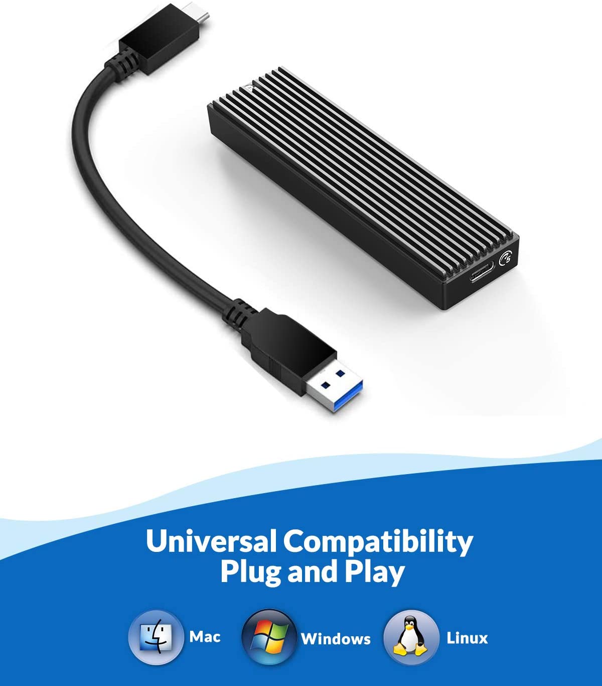 Orico M.2 5Gbps|USB3.1-TYPE-C|Supports up to 2TB|15cm Cable – Hard ...