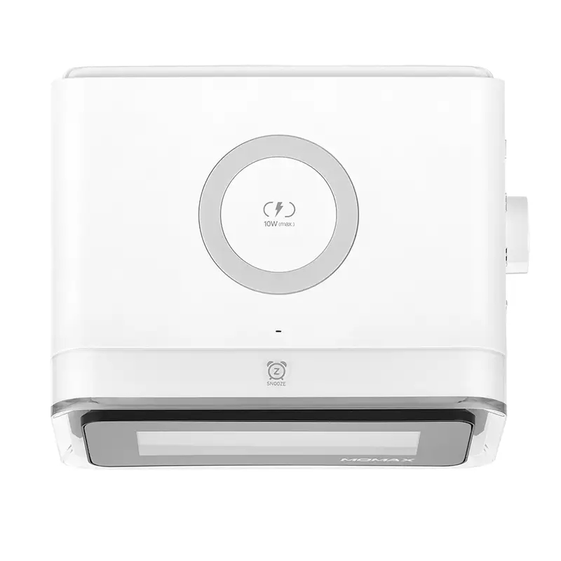 Momax Q.Clock 2 Wireless Charging Electronic Alarm Clock QC2 - White ...
