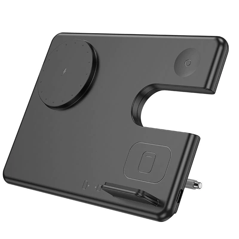 Hoco 3-in-1 15W Magsafe Magnetic Dock Wireless Charger Folding Stand ...