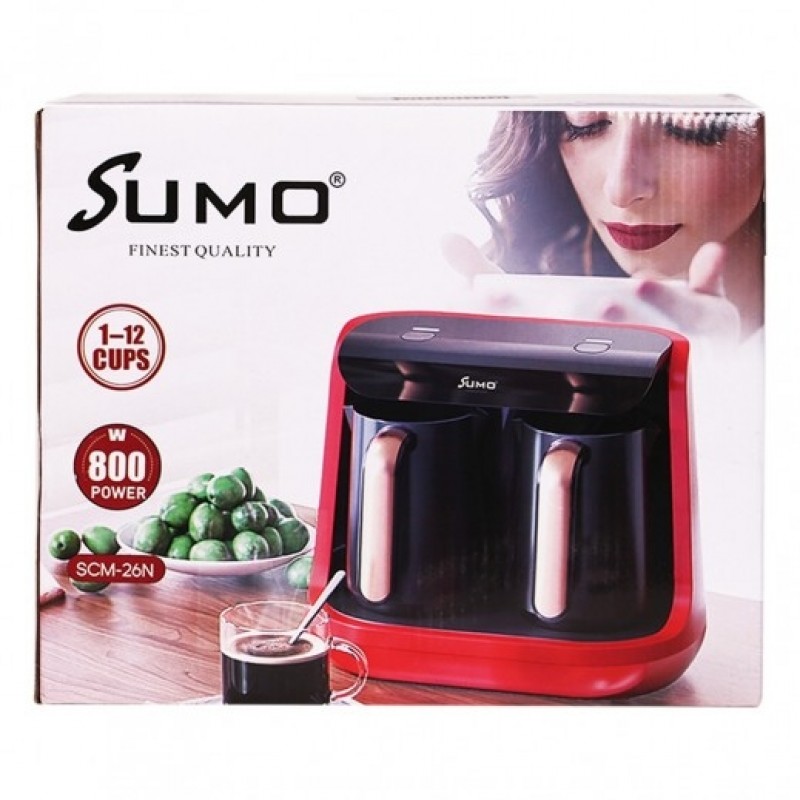 Sumo 800w Turkish Coffee Machine Maker 8 Cups - Black | Buy Online ...