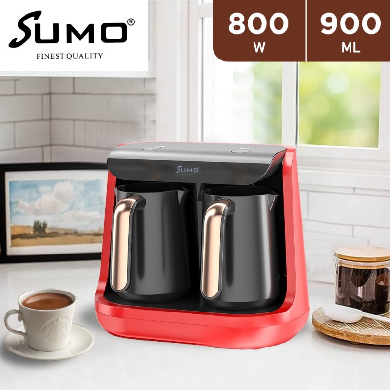 Sumo 800w Turkish Coffee Machine Maker 8 Cups - Black | Buy Online ...
