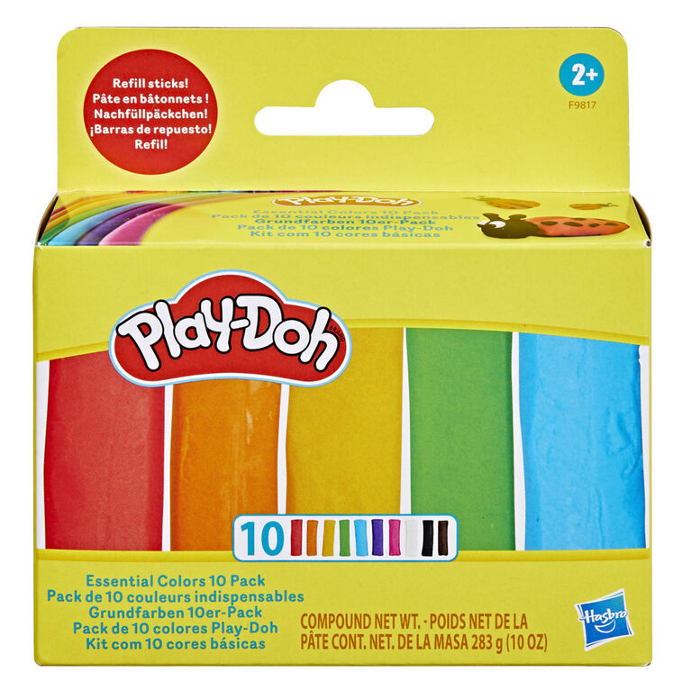 Hasbro Essential Colors 10 Pack of Refill Sticks for Kids Arts and ...
