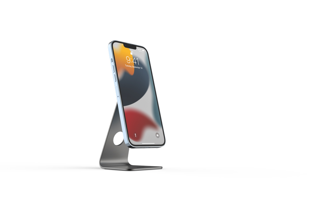 Powerology Desktop Acute MagSafe Phone Stand with 17*N52 Magnets - Dark ...