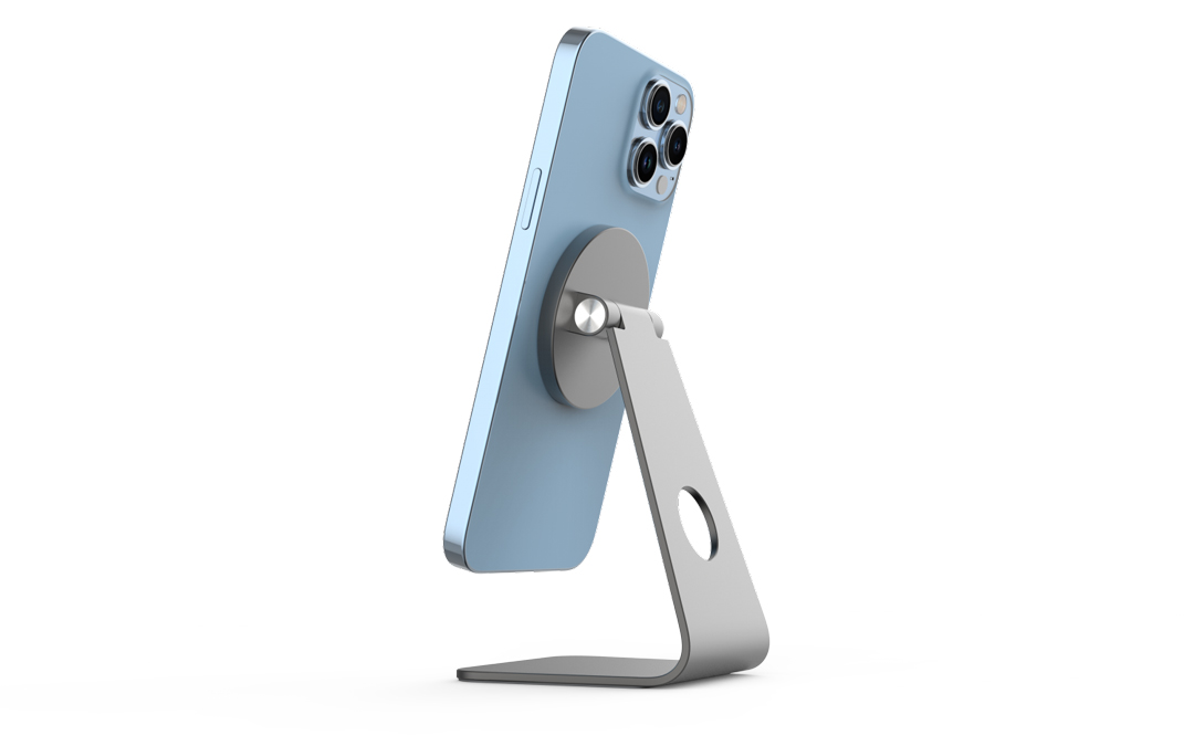 Powerology Desktop Acute Magsafe Phone Stand with 17*N52 Magnets - Dark ...