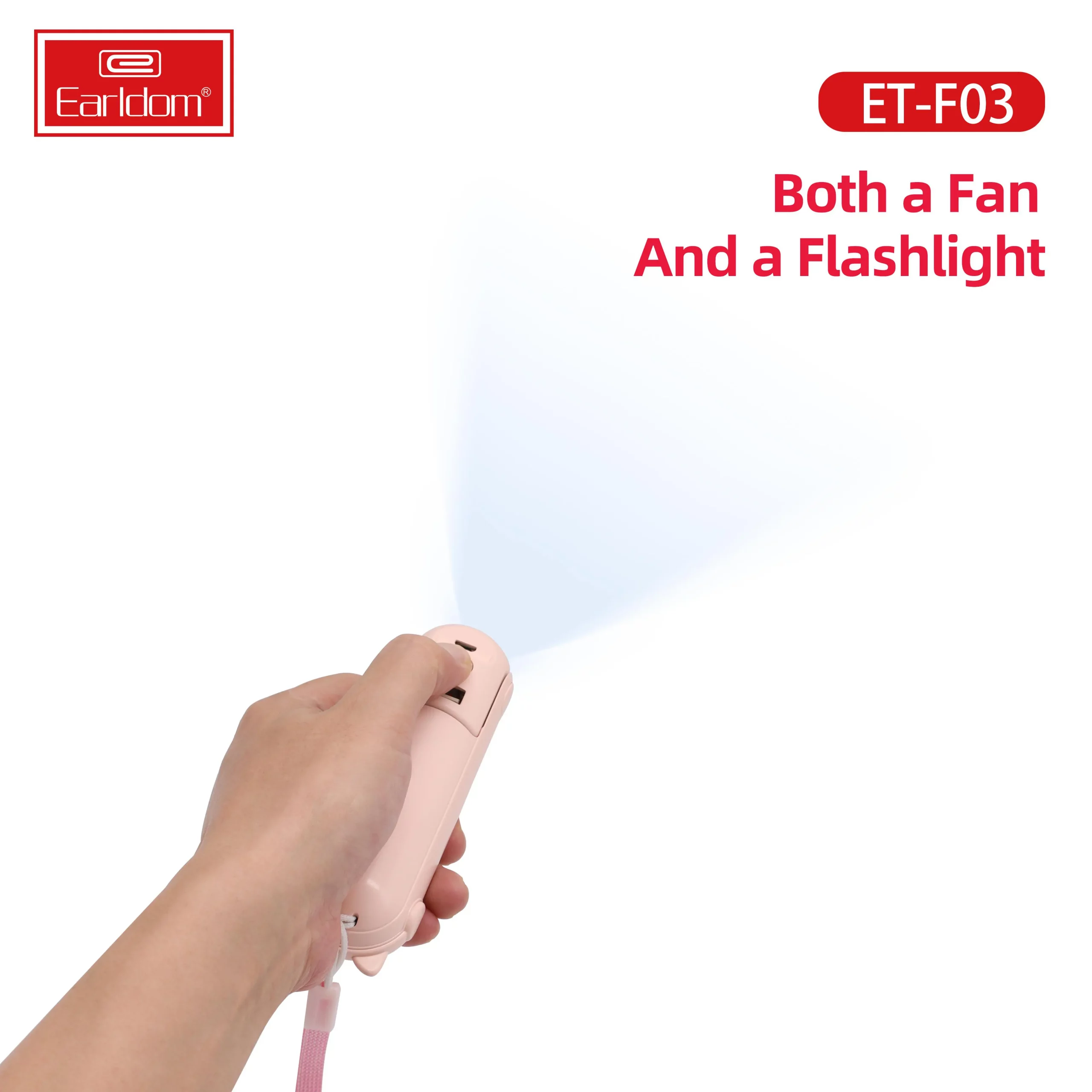 Earldom Multifunctional Electric Fan with LED Light ET-F03 - White ...