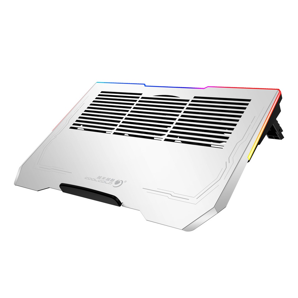 Porodo Gaming Al RGB Laptop Cooling Fan - Silver | Buy Online | Ubuy Qatar