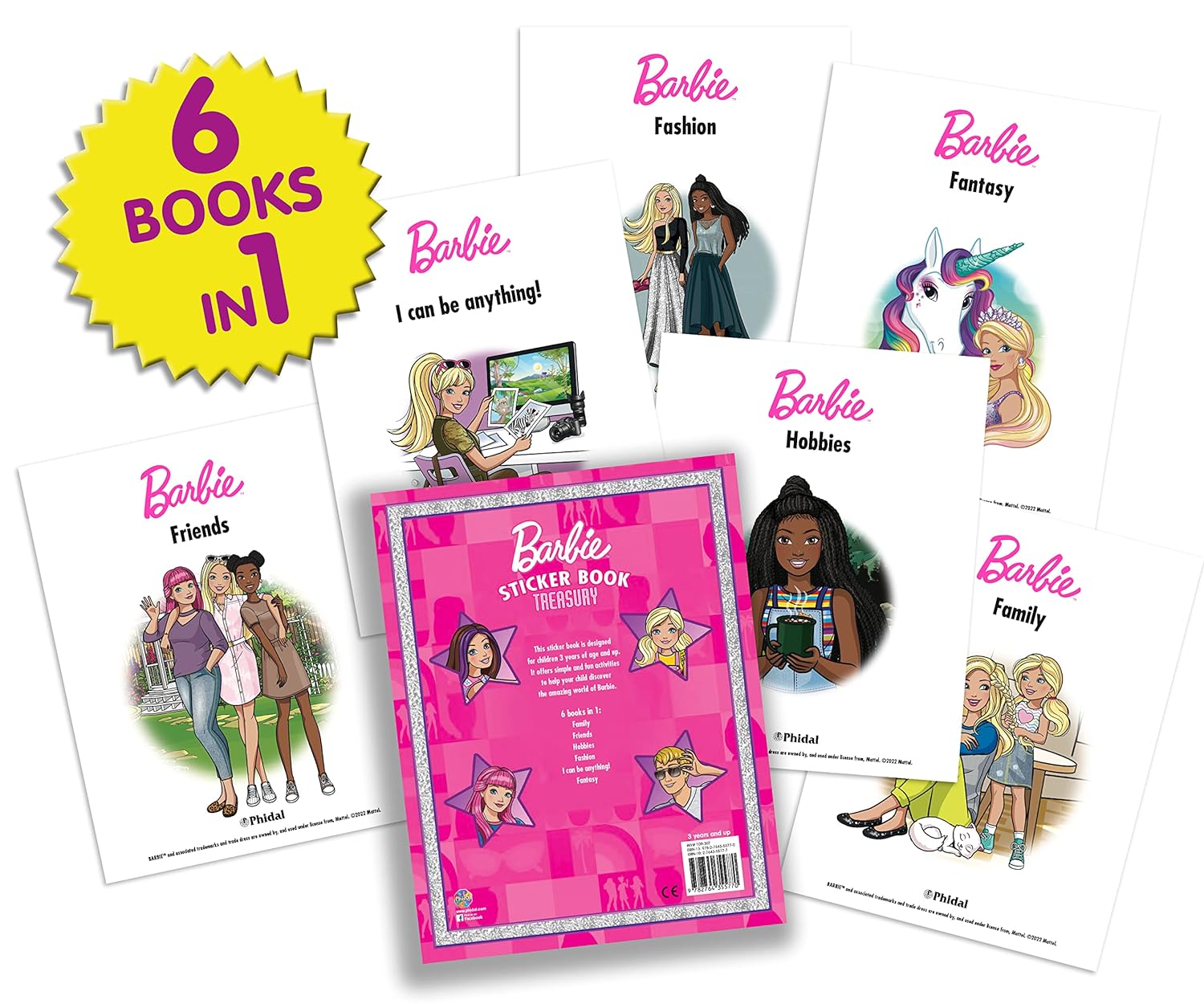 Phidal Mattel Barbie Sticker Book Treasury | Buy Online | Ubuy السعودية