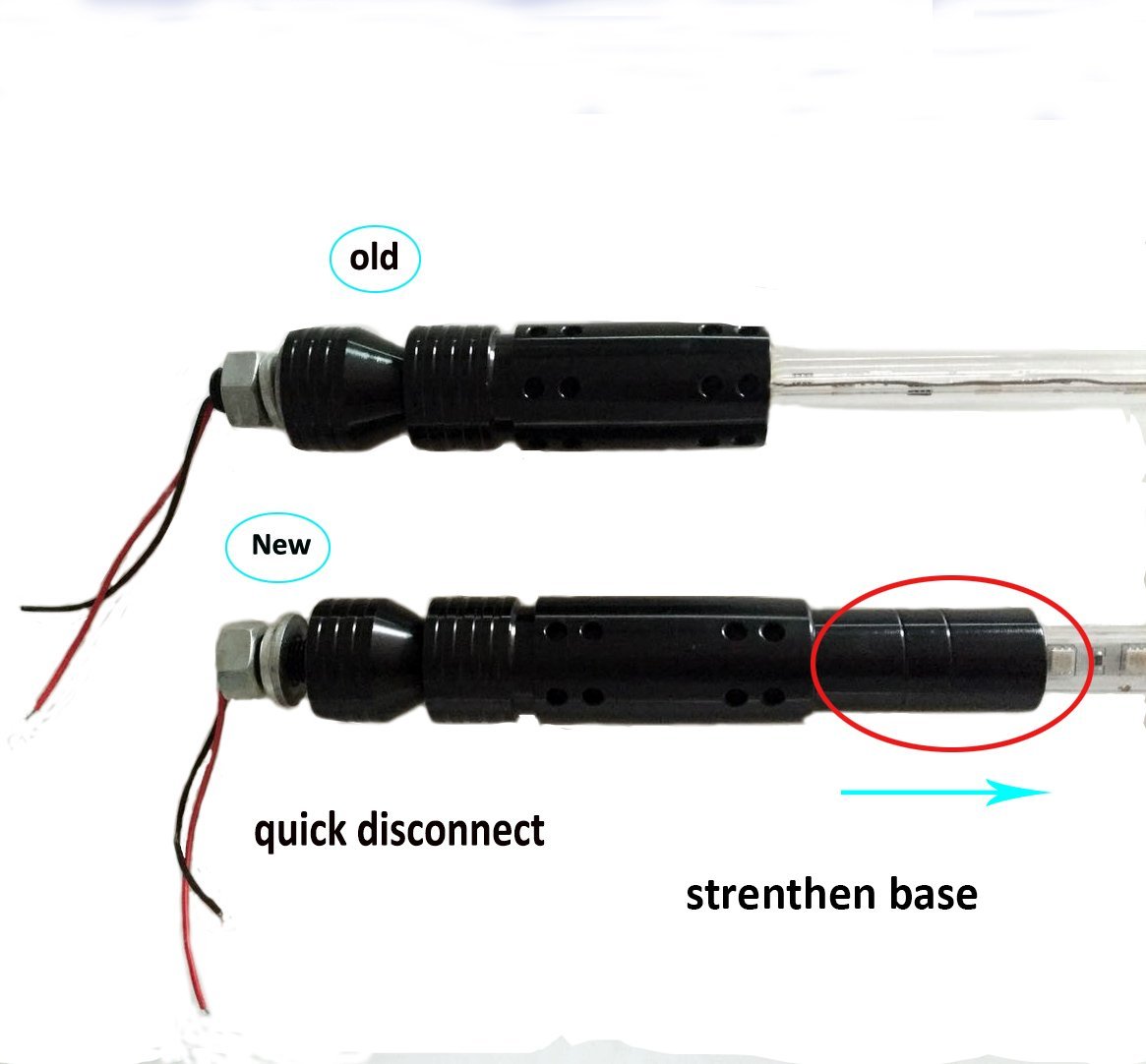 The One Quick Disconnect Green LED light whip with Upgraded Quick ...