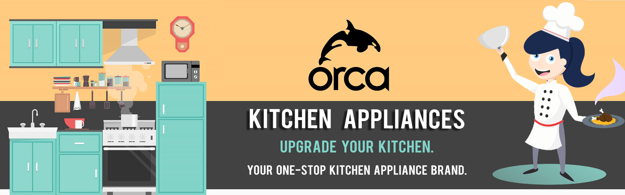 Orca 4 Burner Gas Cooker (60x60) - Inox Color | Buy Online | Ubuy Saudi ...