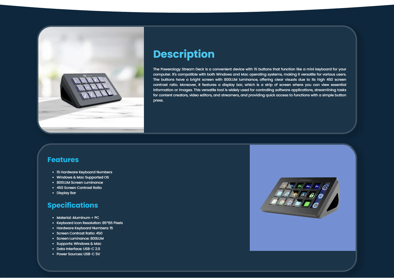 Powerology Stream Deck ( Interactive Buttons & Custom Software ...