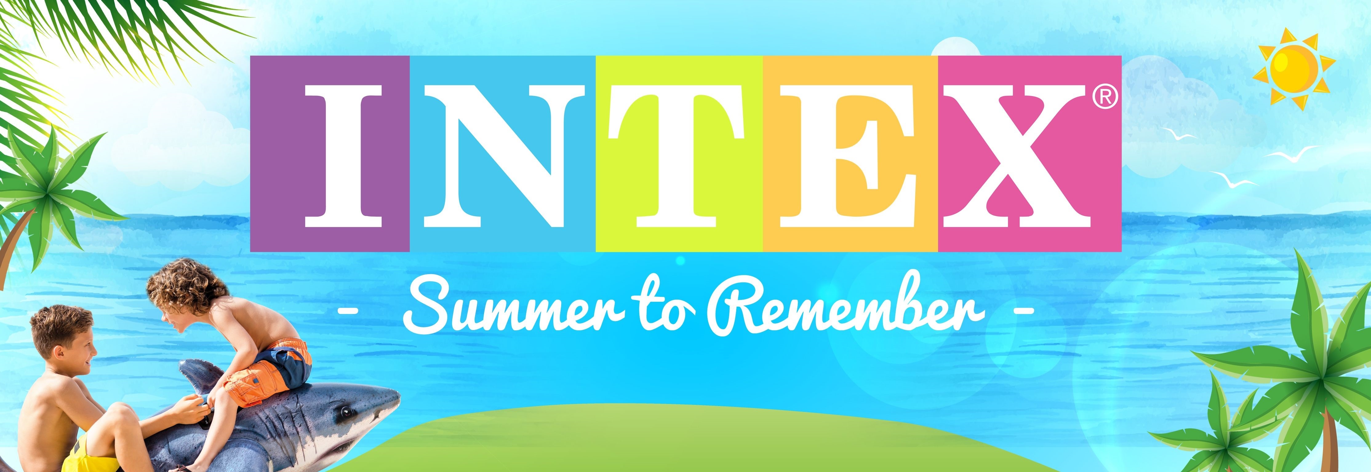 Intex - Swim Center Pinwheel Pool, Multi Color - 56494 | Buy Online ...